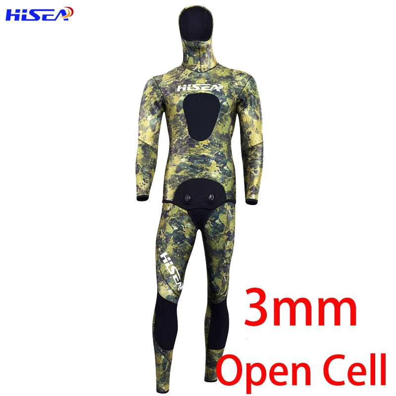 Wetsuit 3mm Open Cell, Neoprene Camouflage. – Live To Dive